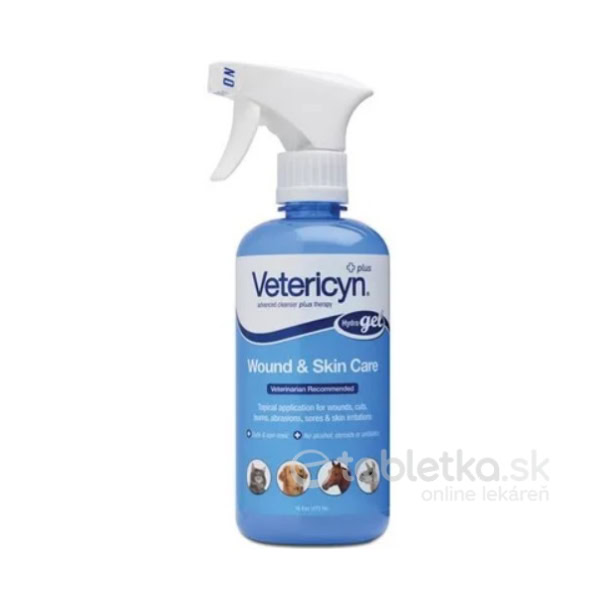 Vetericyn Hydrogel plus pre hojenie rán 473ml | etabletka
