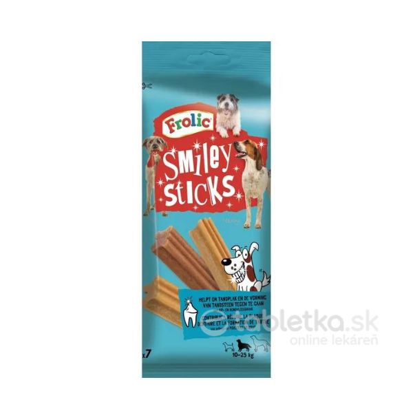 Pamlsok Mars FROLIC dog Smiley Sticks 10x175g | etabletka