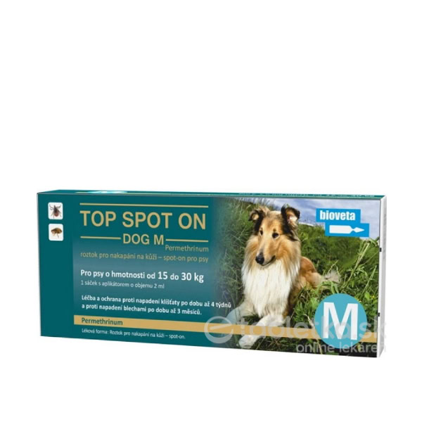 TOP Spot-on Stronger pre psov (15-30kg) 1x2ml | etabletka
