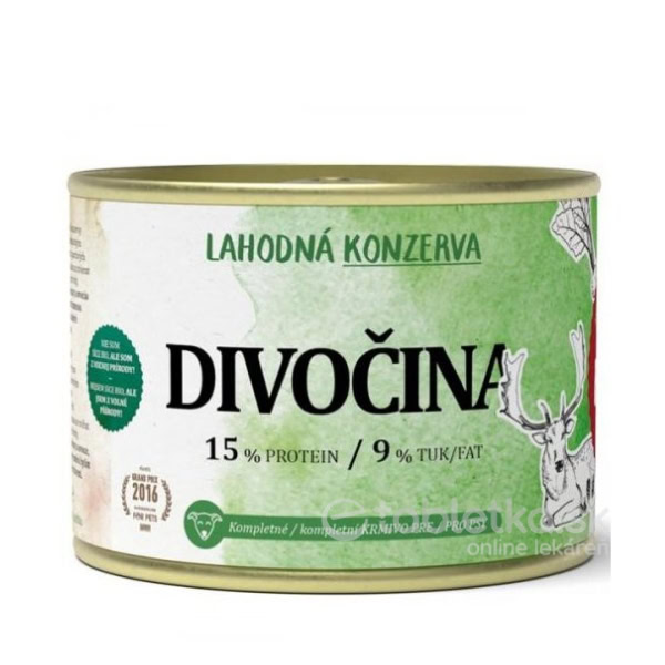 Divočina konzerva pre psov 180g | etabletka