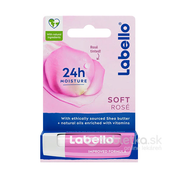 Labello Soft Rosé balzam na pery 4,8g | etabletka