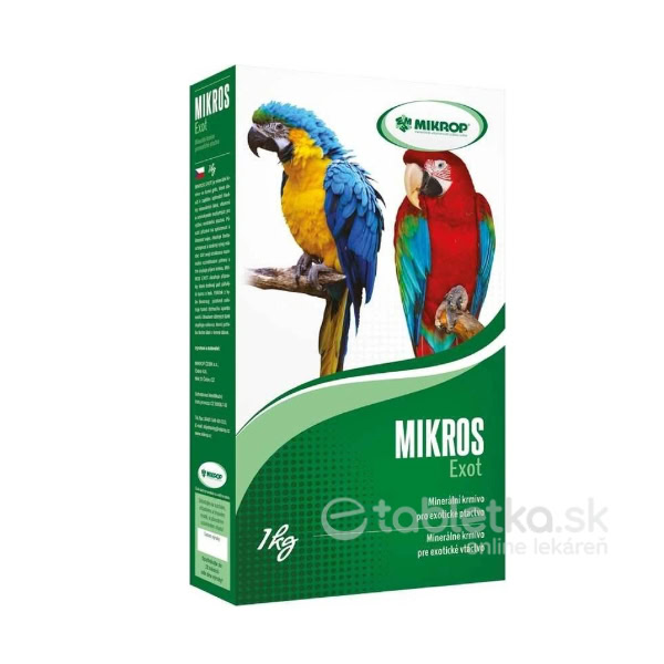 Mikros pre exotické vtáky 1kg | etabletka