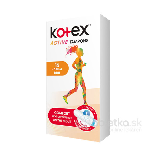 KOtEX tampóny Active Normal 16 kusov | etabletka