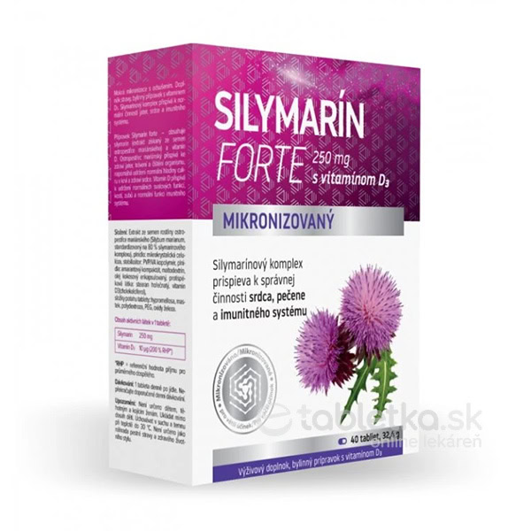 NaturProdukt SILYMARÍN FORTE 4 Pečeň + Imunitný systém 40tbl | etabletka