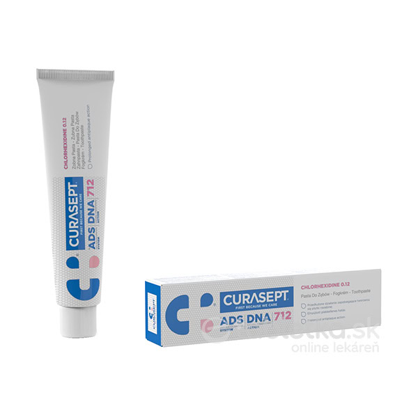 CURASEPT ADS DNA 712 zubná pasta s chlórhexidínom 0,12% 75ml | etabletka