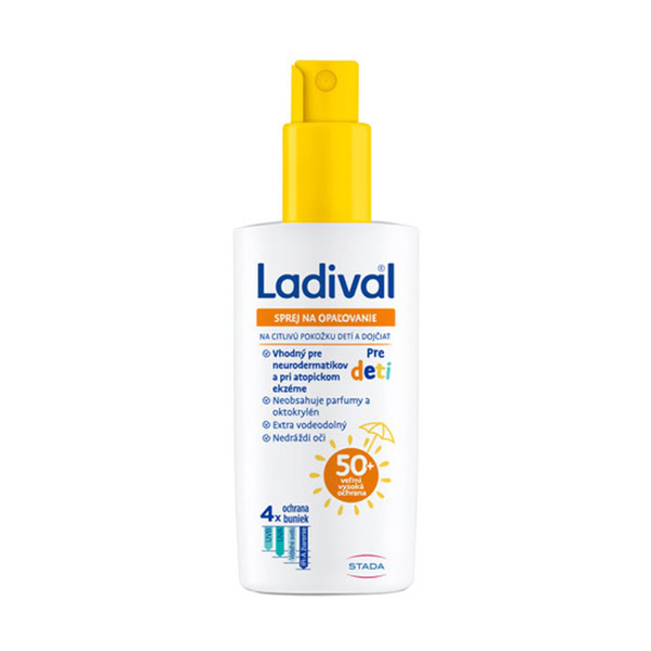 Ladival PRE DETI SPF 50+, sprej na opaľovanie 150ml | etabletka