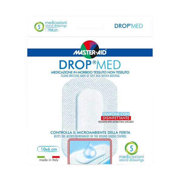 MASTER AID DROP MED Rýchloobväz sterilné krytie na rany (10x6cm) 5ks ...