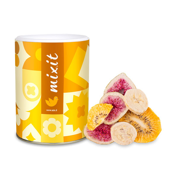 Mixit Žlté kiwi, figa, banán chrumkavé ovocie 100g | etabletka