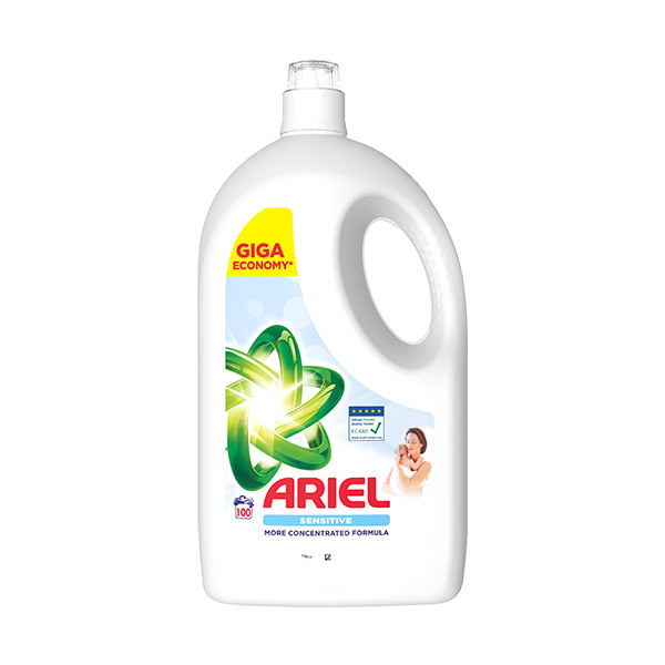 ARIEL tekutý prací gél SENSITIVE 100 praní 4,5l | etabletka