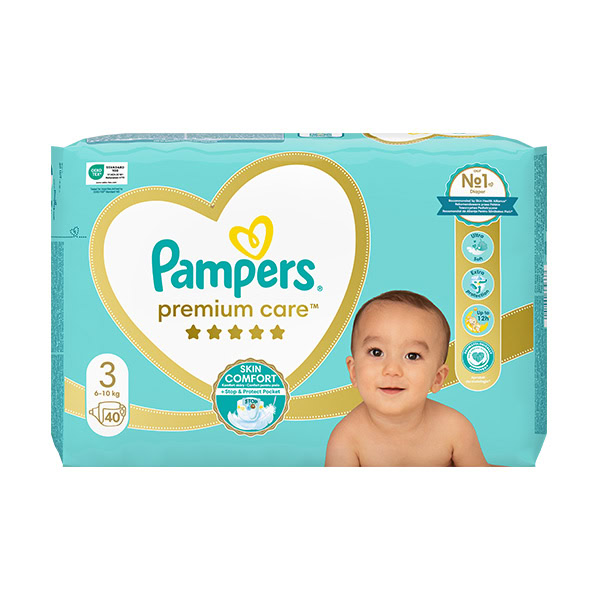 Pampers Premium Care 3 (6-10 kg) 40ks | etabletka