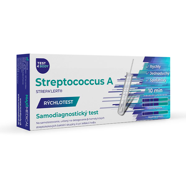 MAXIMEDICAL rýchlotest Streptococcus A samodiagnostický test steru zo ...