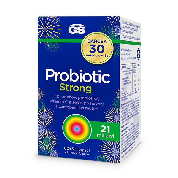 GS Probiotic Strong 60 kapsúl+ Darček 30 kapsúl | etabletka