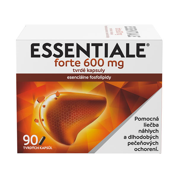 Essentiale forte 600mg 90 kapsúl, na regeneráciu pečene | etabletka