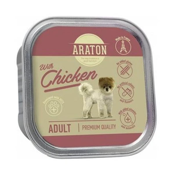 ARATON Dog Adult Chicken vanička 150g | etabletka